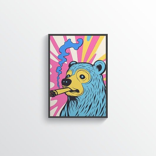 Plakat - Beary Weed 21x30 - Harry Monkey | Sklep EMPIK.COM