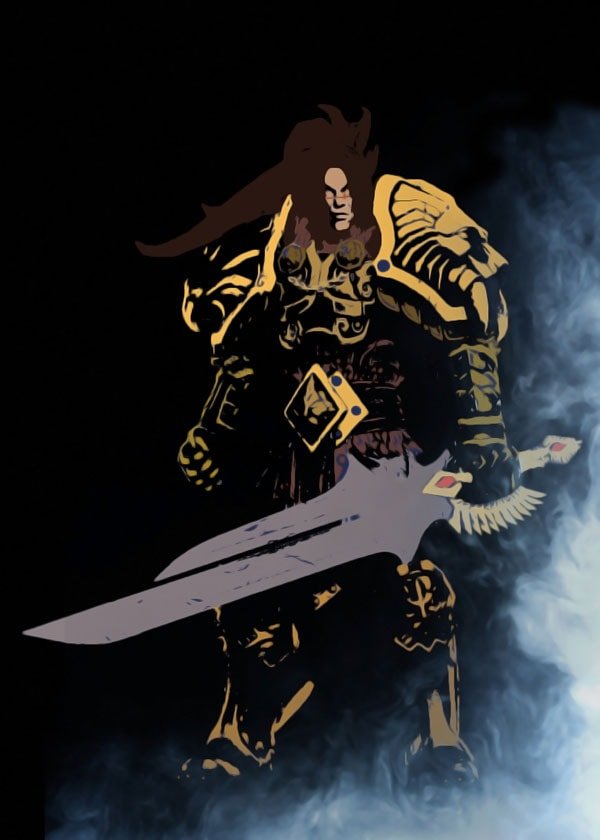 Plakat, BlizzardVerse Stencils - Varian, the King of Alliance, Warcraft ...