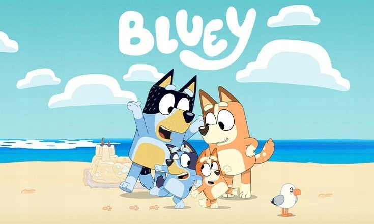 Plakat Bluey Blu Piesek Pies Bluu Bajka Ozdoba Obraz 70x50 cm #47 ...