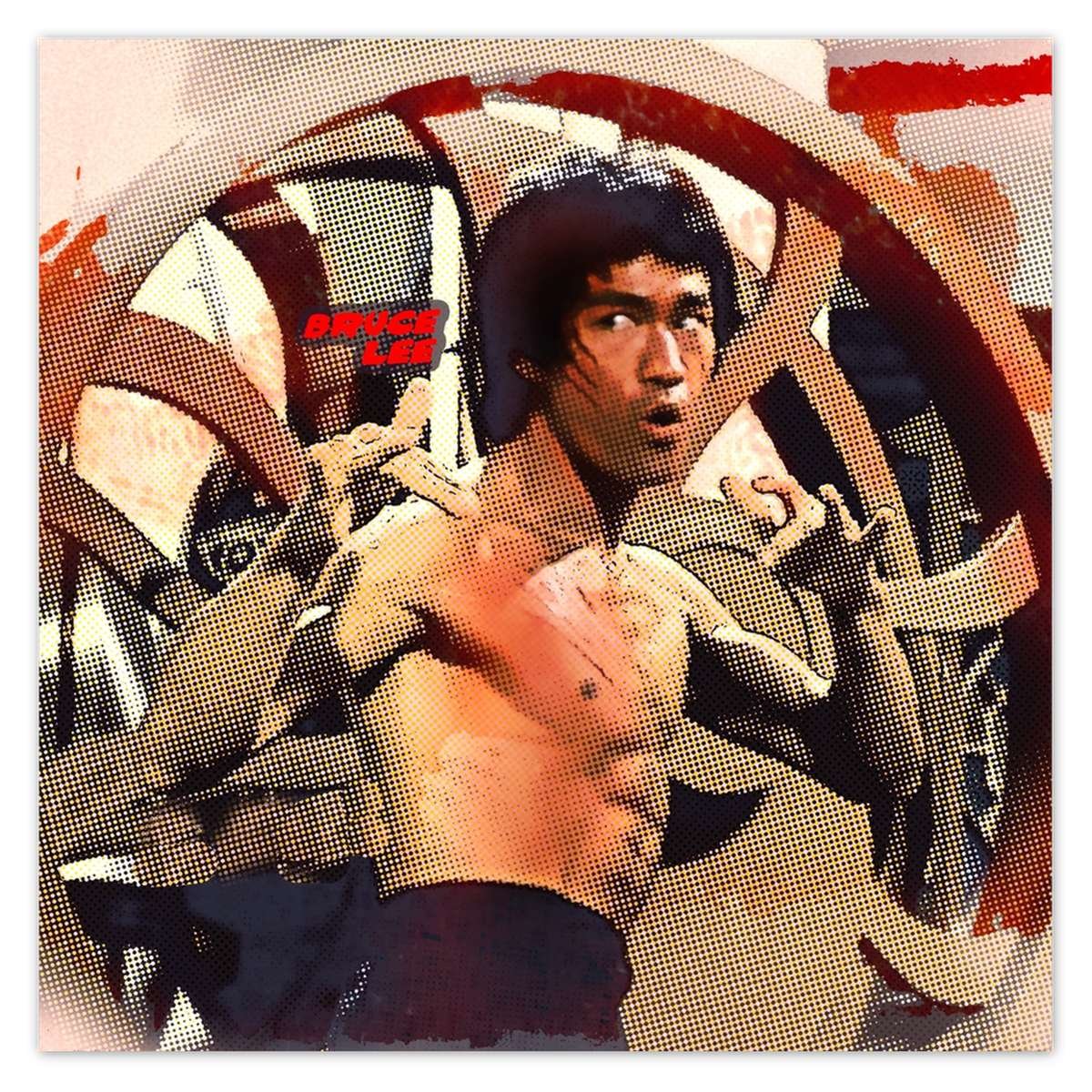 Plakat Bruce Lee Kung Fu, 70x70 cm - ZeSmakiem | Sklep EMPIK.COM
