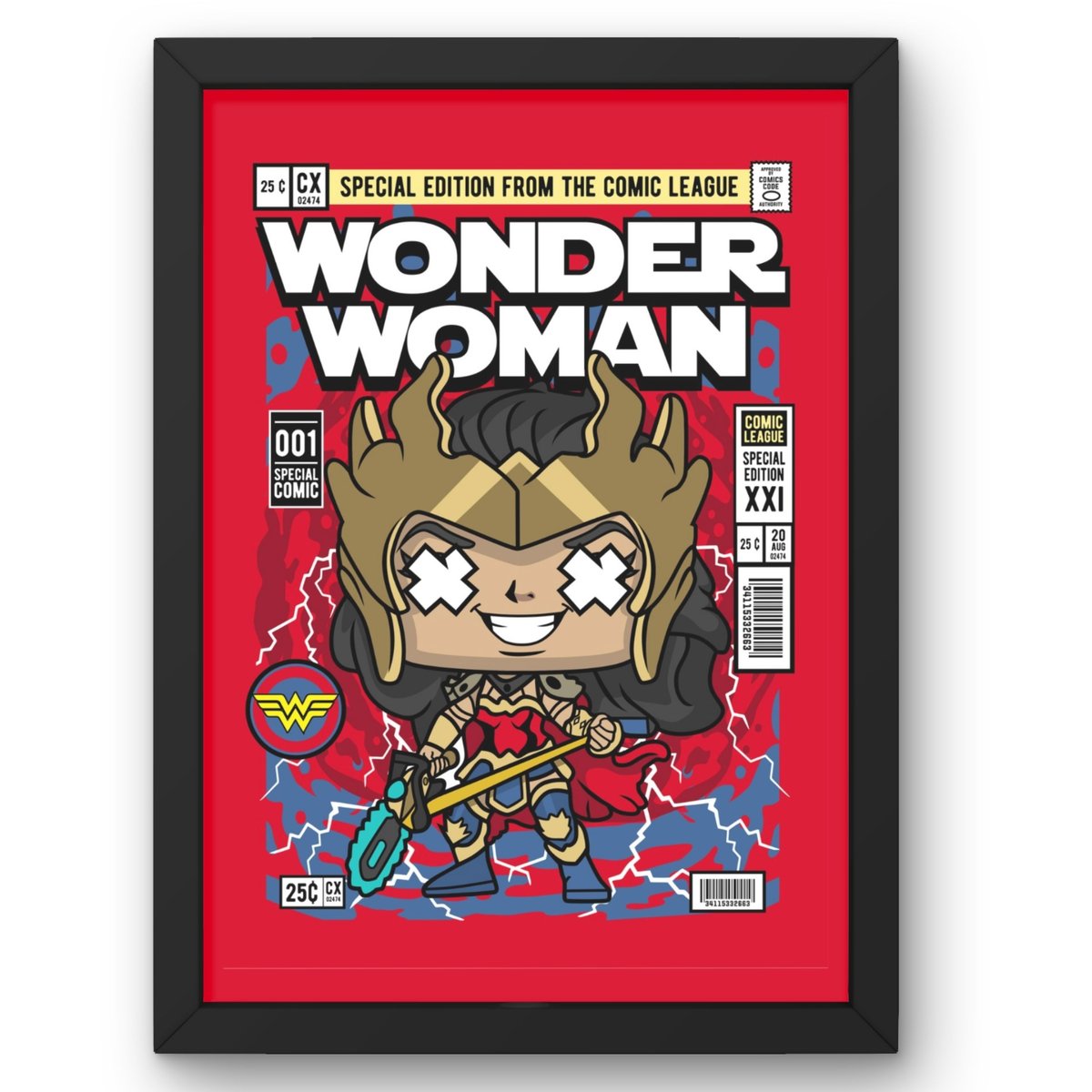 Plakat Cartoons Wonder Woman - Inna marka | Sklep EMPIK.COM