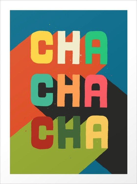 Plakat Cha Cha Cha ART Vintage Retro 40x30 cm - Atram | Sklep EMPIK.COM