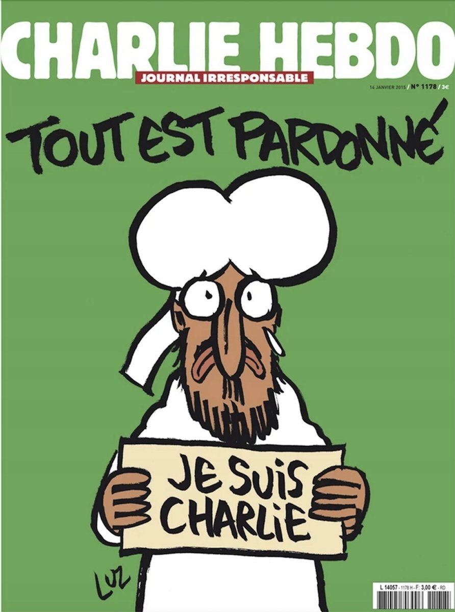 Plakat Charlie Hebdo Jesus Vintage Retro Obraz FotoPlakat 100x70 cm ...