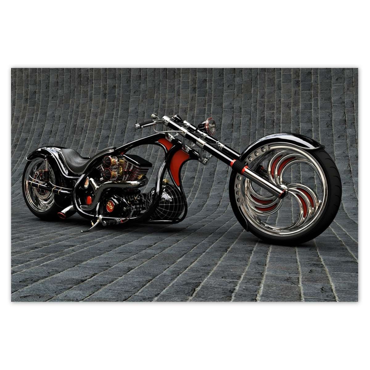 Plakat Chopper Motocykl Motor, 200x135 cm - ZeSmakiem | Sklep EMPIK.COM