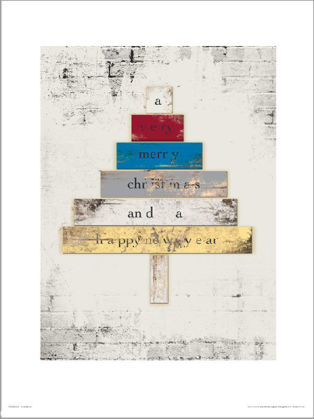 Plakat, Christmas Tree Blocks, 40x50 cm - Inny producent | Sklep EMPIK.COM