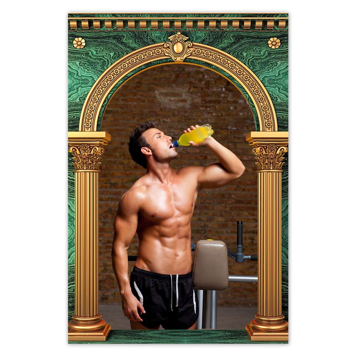 Plakat Ciacho na siłowni Facet, 80x120 cm - ZeSmakiem | Sklep EMPIK.COM