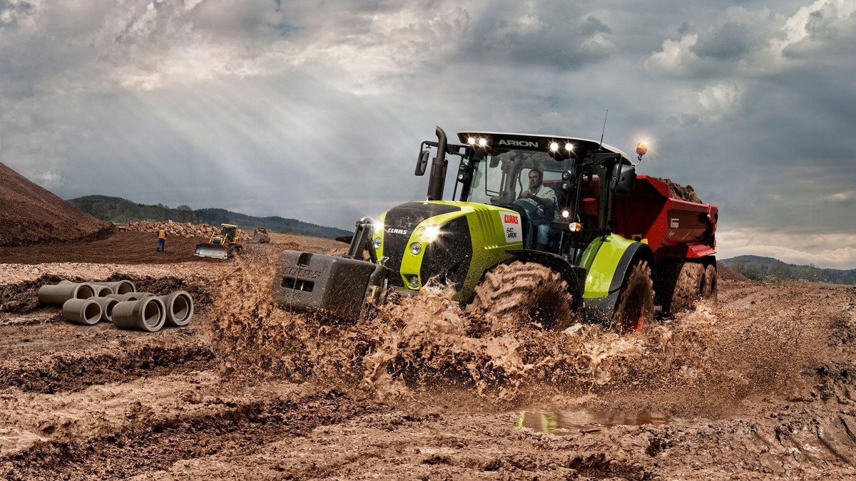 Plakat CLAAS KOMBAJN TRAKTOR ROLNIK ŻNIWA POLE Rolnictwo 100x70 cm #2 ...
