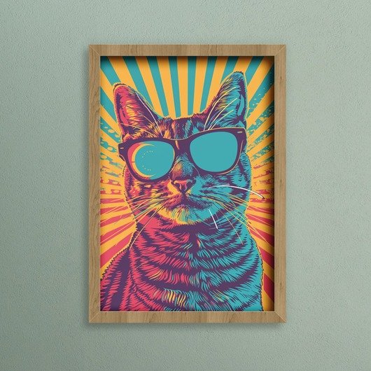 Plakat - Cool cat 70x100 - Harry Monkey | Sklep EMPIK.COM
