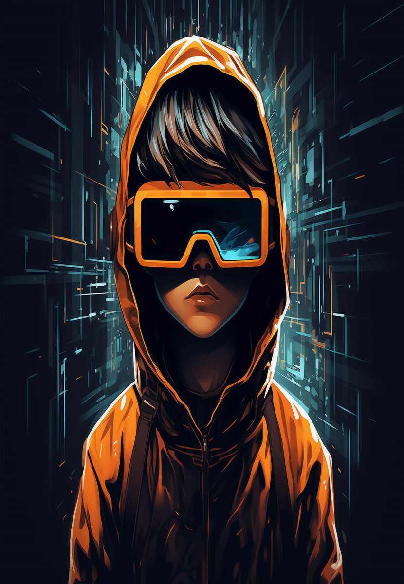 Plakat Cyber kid 30x40cm - E-Plumeria | Sklep EMPIK.COM