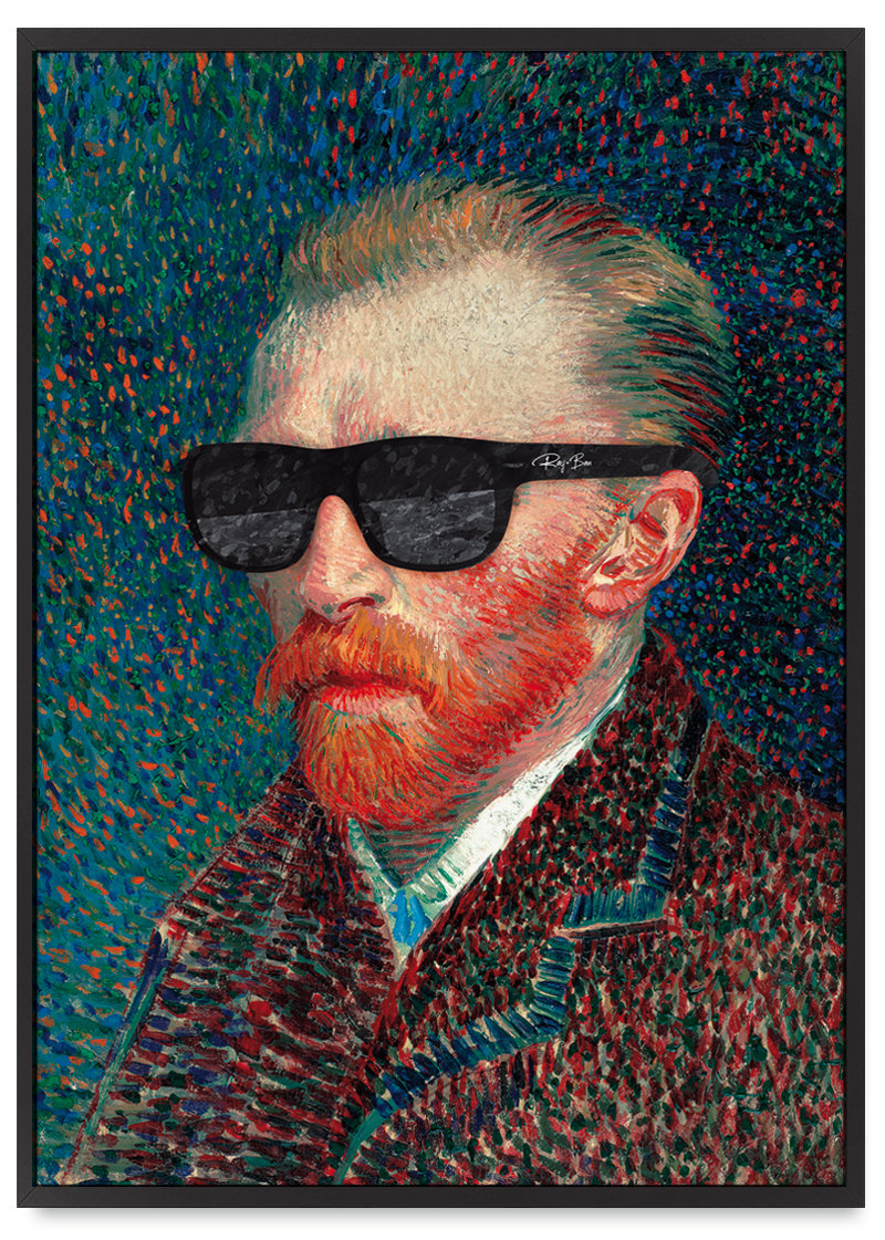 Plakat czarna ramka van gogh portret pop art 50x70 cm - Hog Studio | Sklep EMPIK.COM