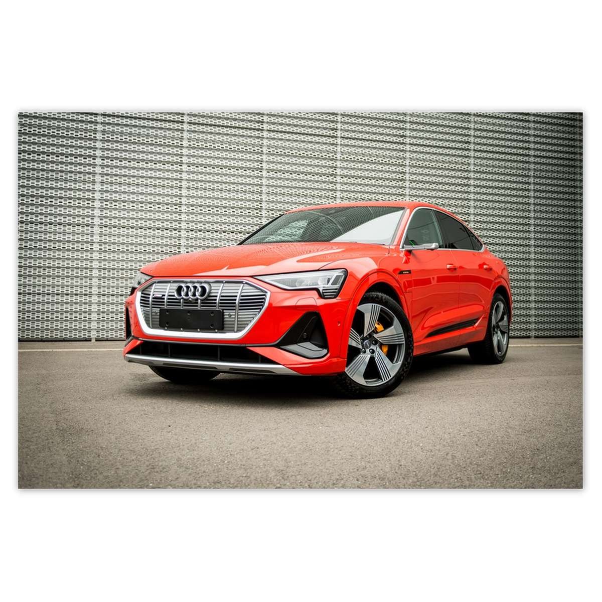 Plakat Czerwone Audi e-tron, 60x40 cm - ZeSmakiem | Sklep EMPIK.COM
