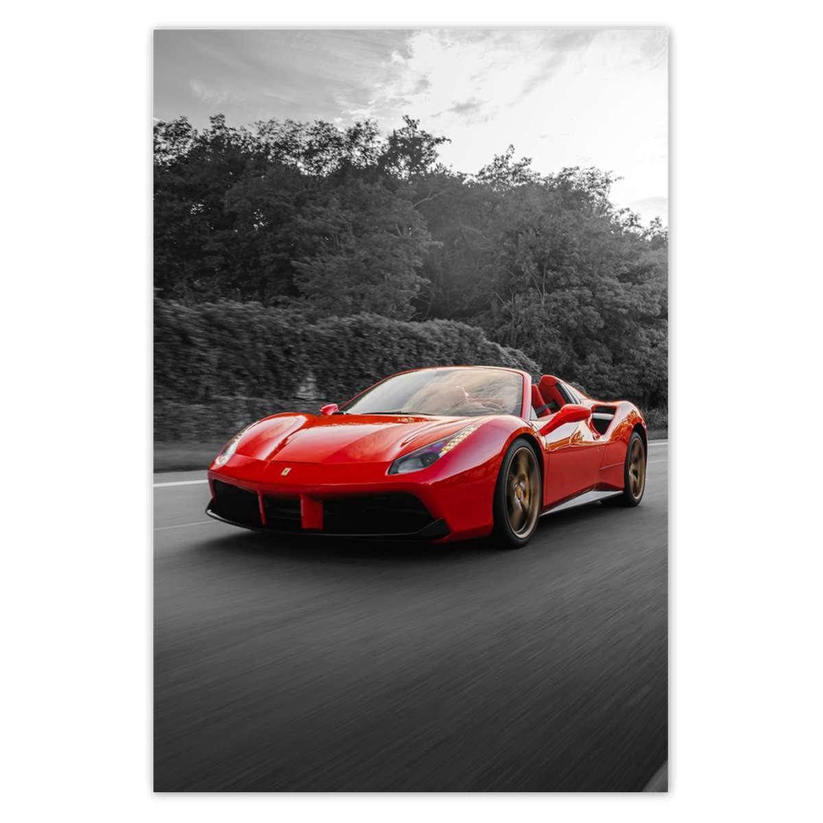 Plakat Czerwone Ferrari, 135x200 cm - ZeSmakiem | Sklep EMPIK.COM