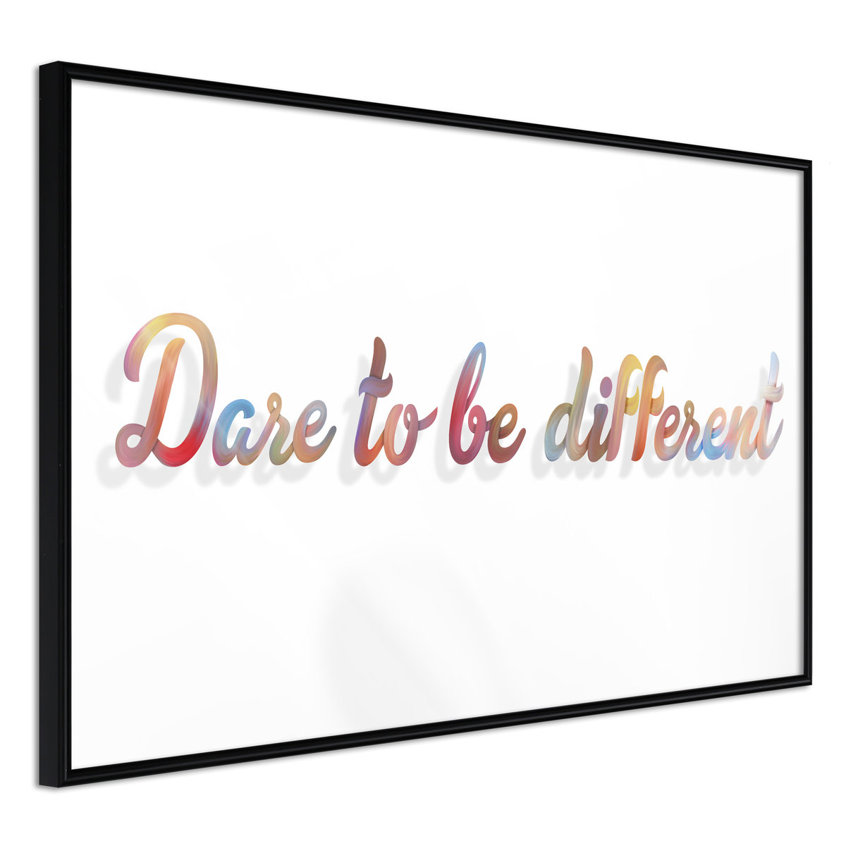 Plakat - Dare to be different [Poster] 90x60 Rama czarna papier ...