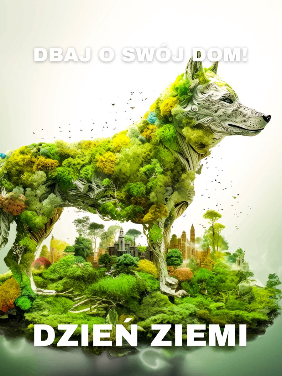 Plakat Dzień Ziemi Dbaj o swój dom 40x50cm - E-Plumeria | Sklep EMPIK.COM