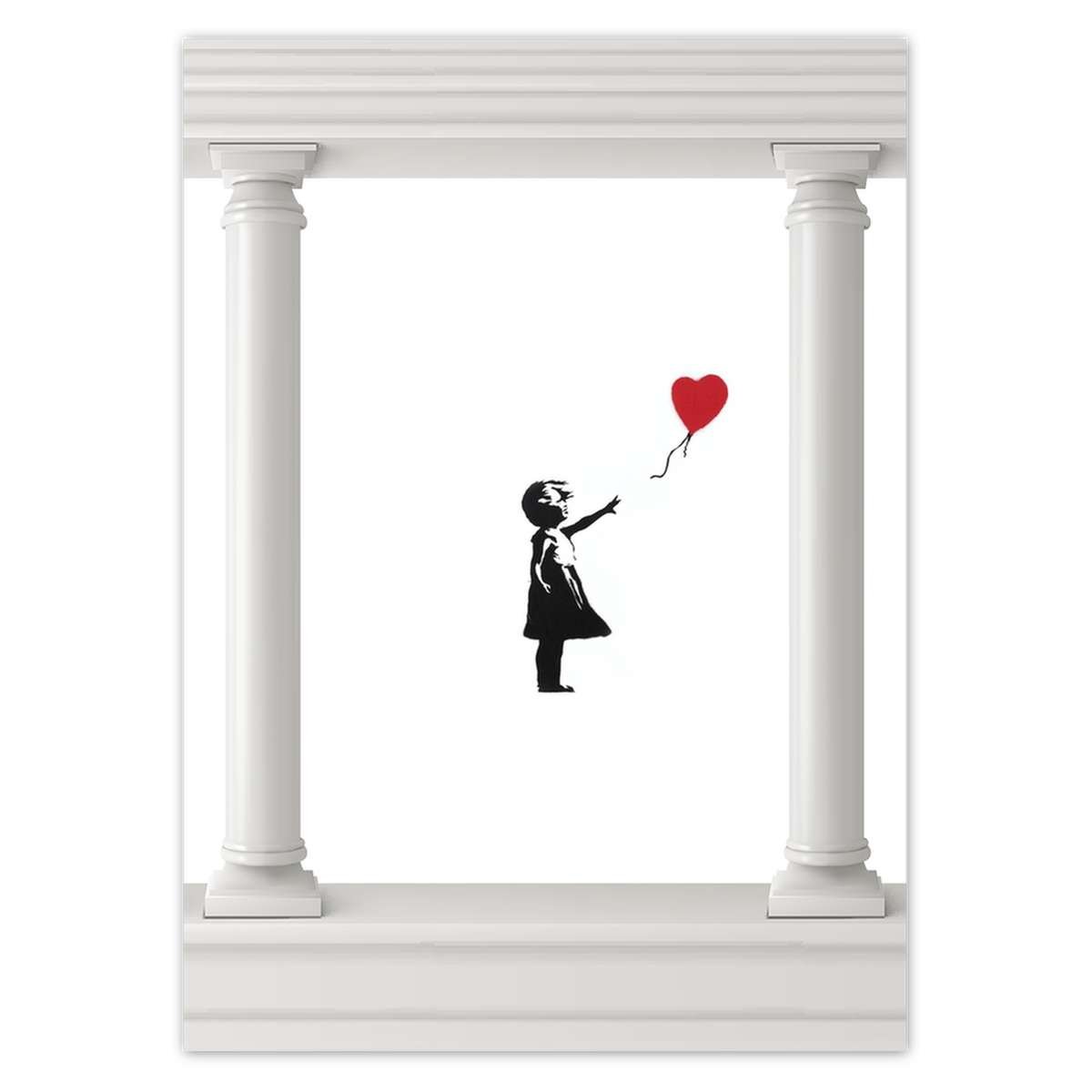 Plakat Dziewczyna Balonik, 50x70 cm - ZeSmakiem | Sklep EMPIK.COM