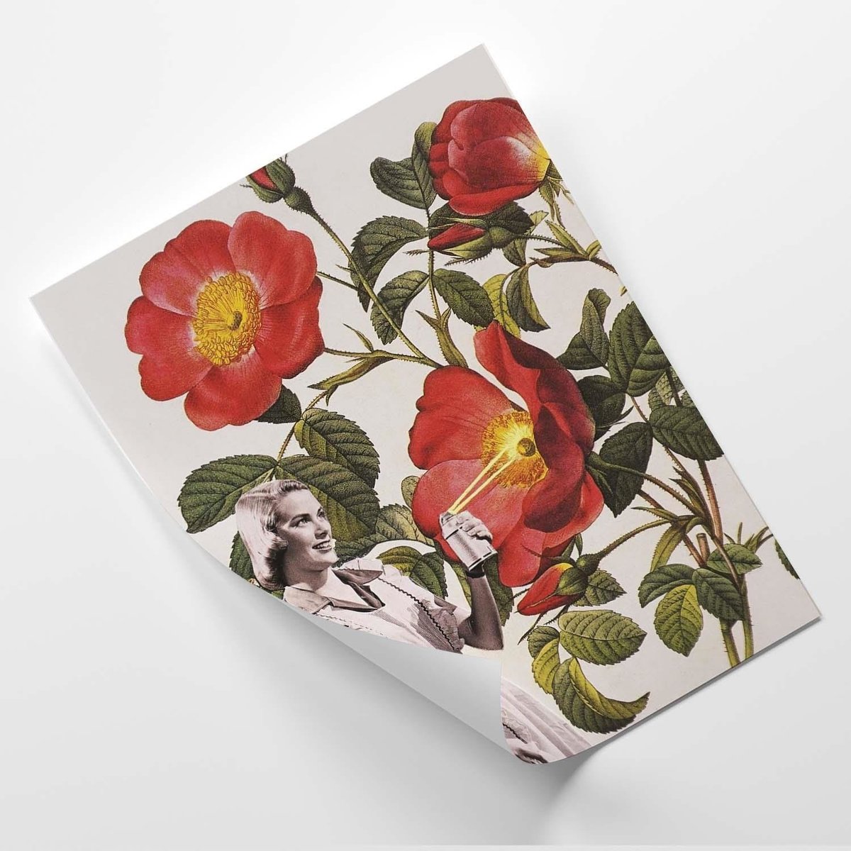 Plakat FEEBY Kobieta malująca kwiaty - Lili Chartrand 30x45 - Feeby ...