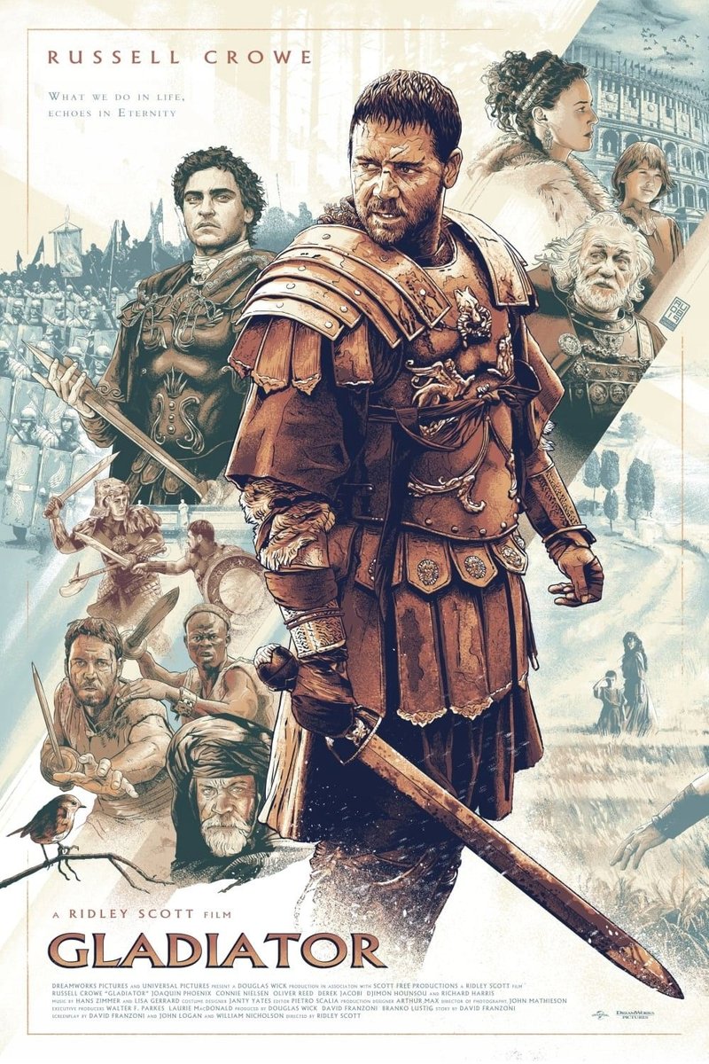 Plakat Film Gladiator Vintage Retro 91,5x61 cm #2 - Atram | Sklep EMPIK.COM
