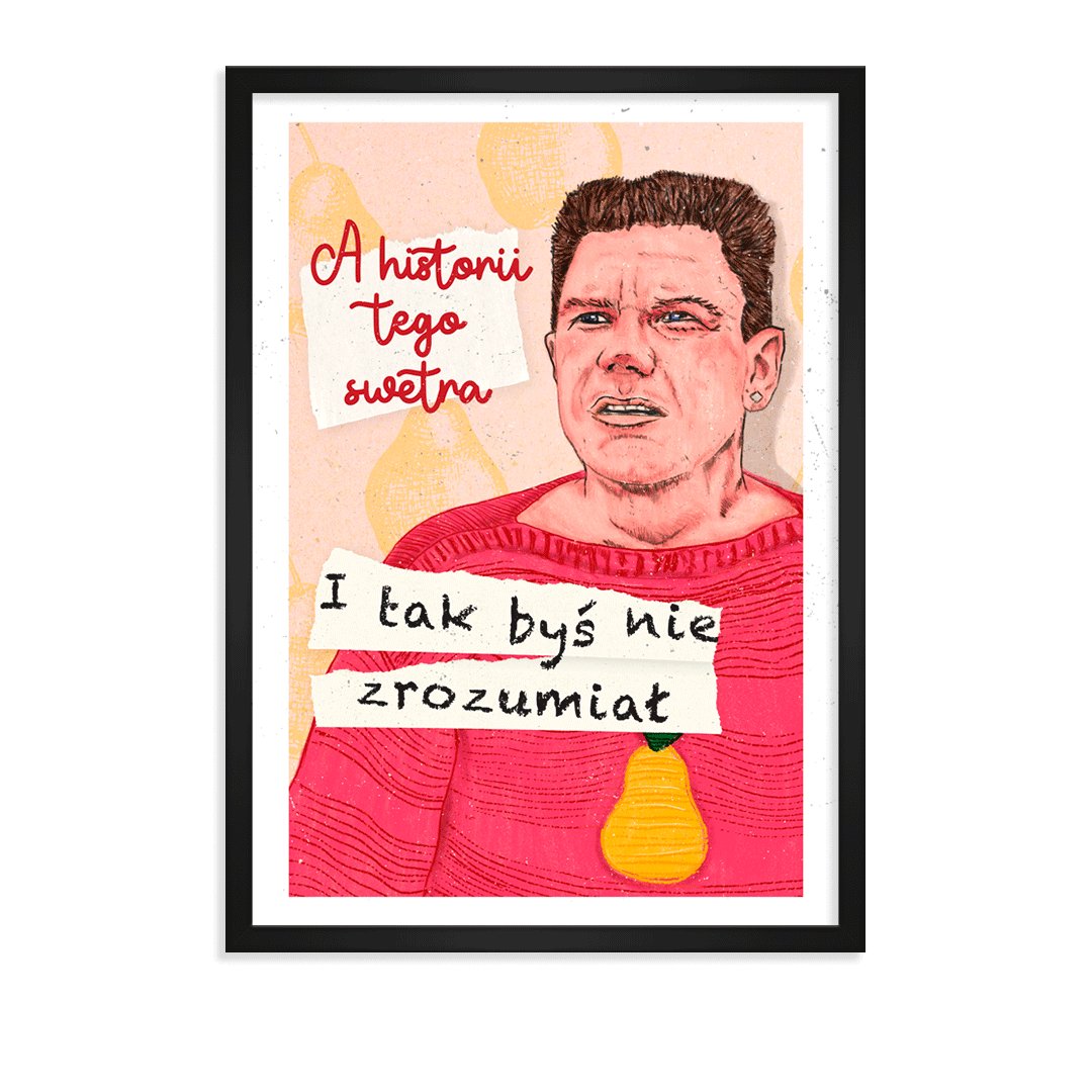 Plakat filmowy - Grucha (Chłopaki nie płaczą) 40x50 cm polski film - PADE SPACE | Sklep EMPIK.COM