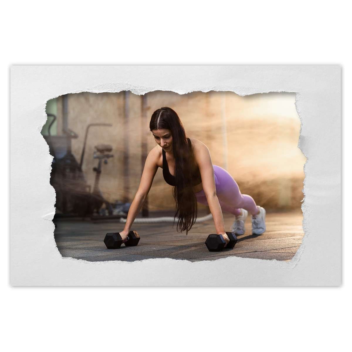 Plakat Fitnes Fittness Fitness, 120x80 cm - ZeSmakiem | Sklep EMPIK.COM