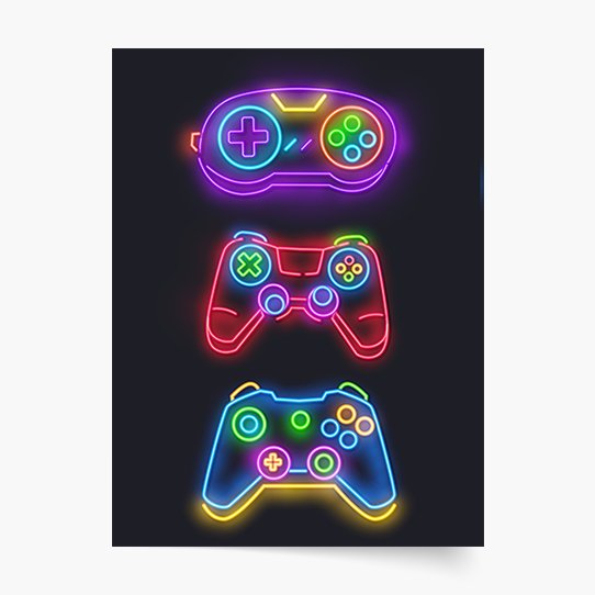 Plakat, Gaming: Pads, 20x30 cm - Empik Foto | Sklep EMPIK.COM