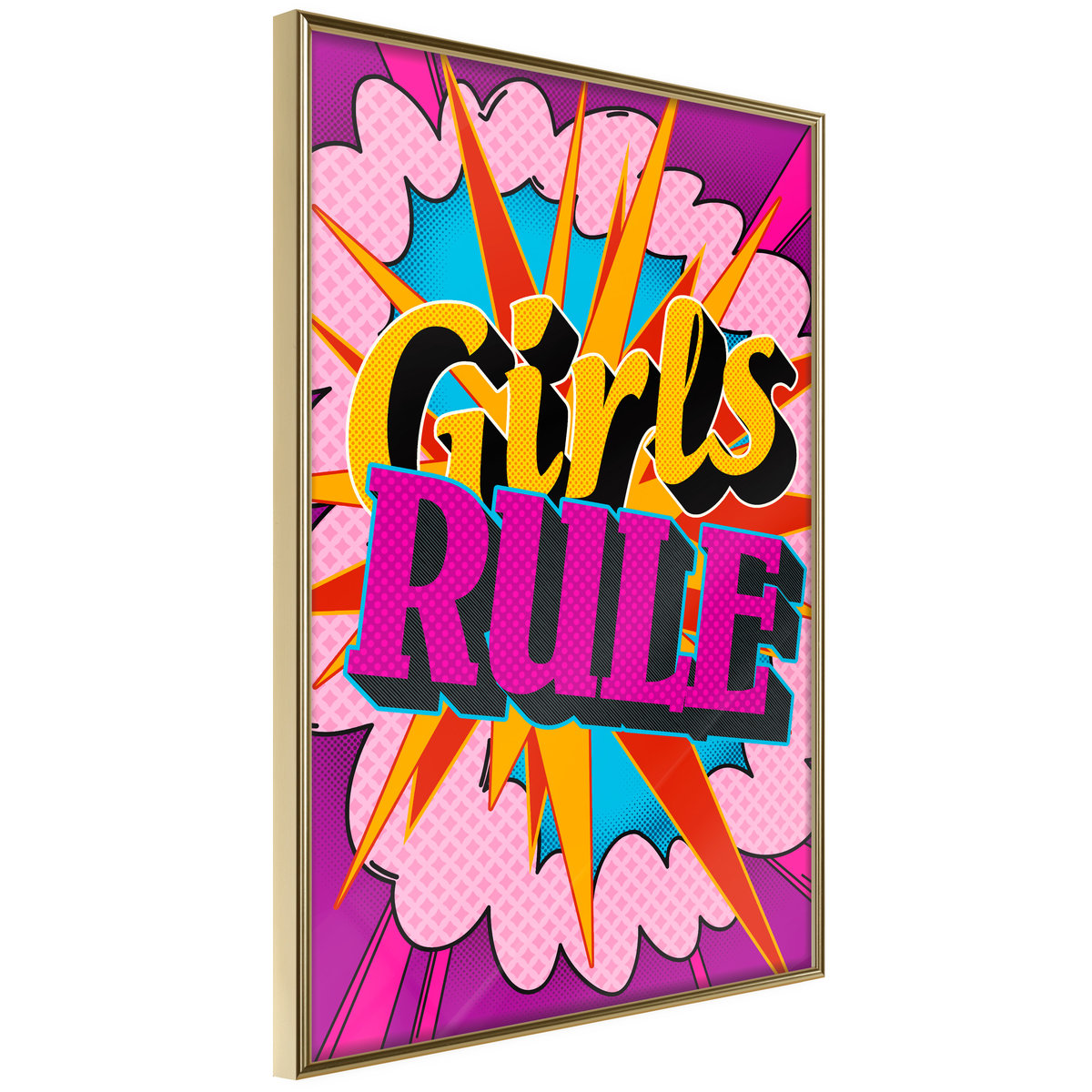 Plakat - Girls Rule II [Poster] 30x45 Rama złota papier plakatowy 250 g ...
