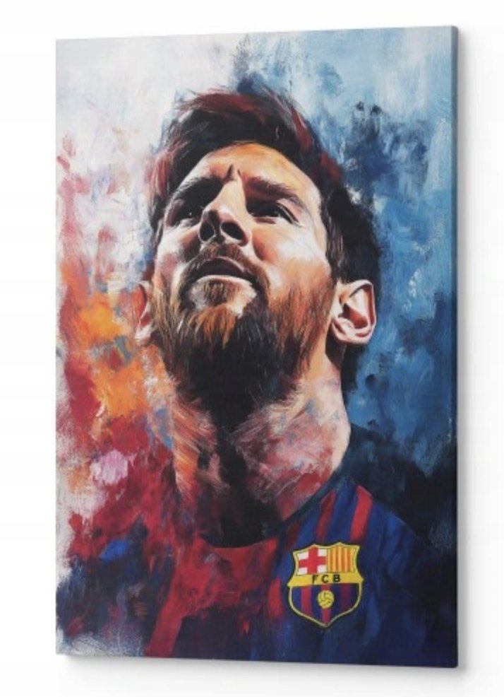PLAKAT GLAMUR LIONEL MESSI FC BARCELONA Nowoczesny 100x70 cm #36 ...