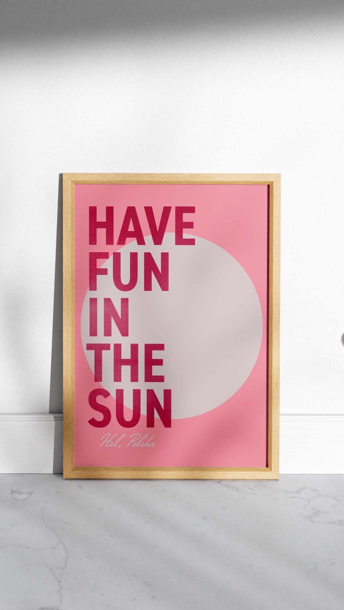 Plakat: "Have Fun in the Sun", 30x40 cm - Inna marka | Sklep EMPIK.COM