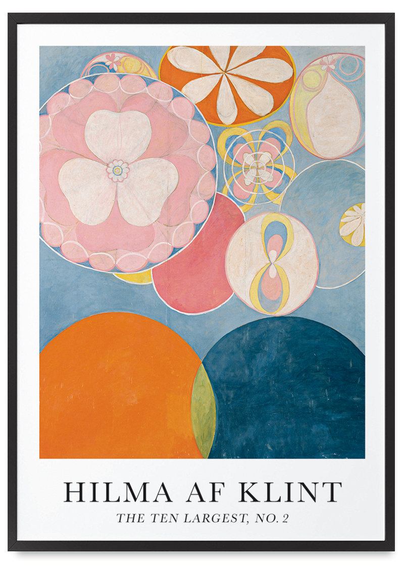 Plakat Hilma af Klint The ten largest no. 2 50x70 cm w czarnej ramie ...