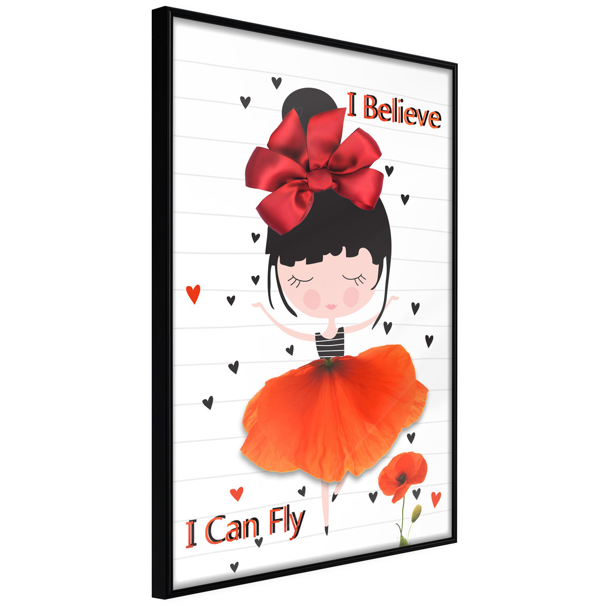Plakat - I believe I can fly [Poster] 40x60 Rama czarna papier ...