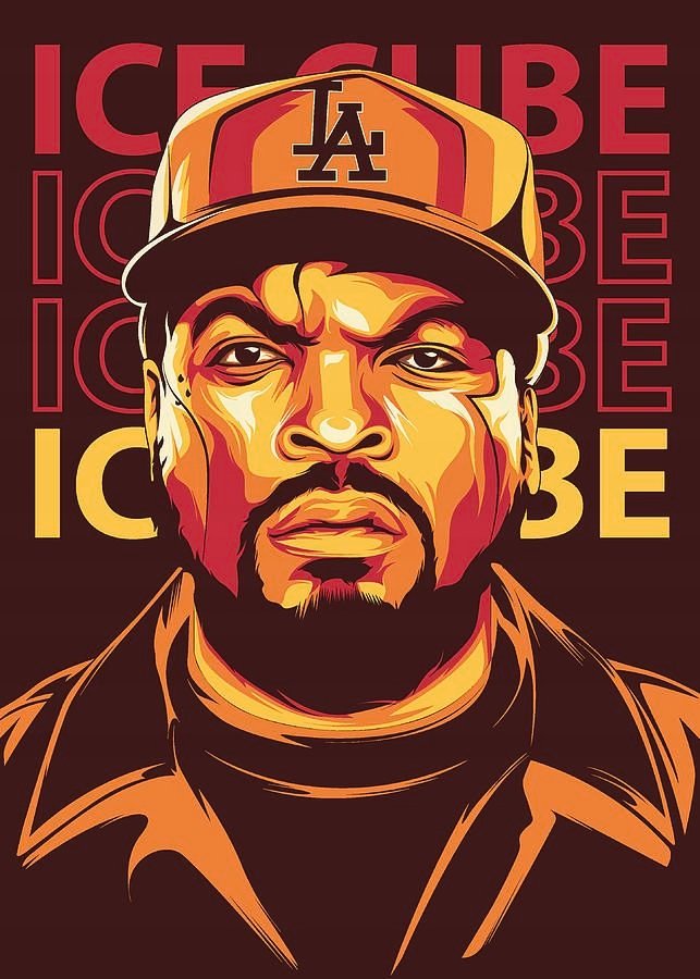 Plakat ICE CUBE RAP Vintage Retro 70x50 cm #2 - Atram | Sklep EMPIK.COM