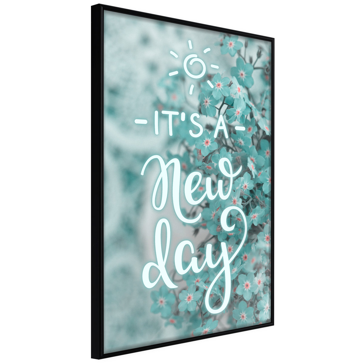 'Plakat - It''s a new day [Poster] 40x60 Rama czarna papier plakatowy ...