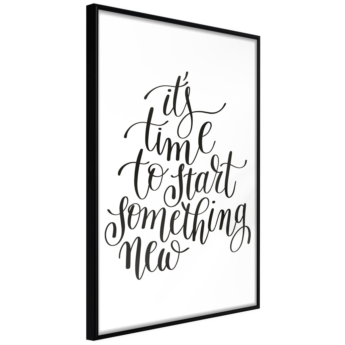 'Plakat - It''s time to start something new [Poster] 20x30 Rama czarna ...