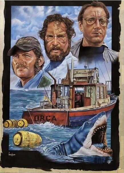Plakat Jaws Szczęki Vintage Retro 91,5x61 cm - Atram | Sklep EMPIK.COM