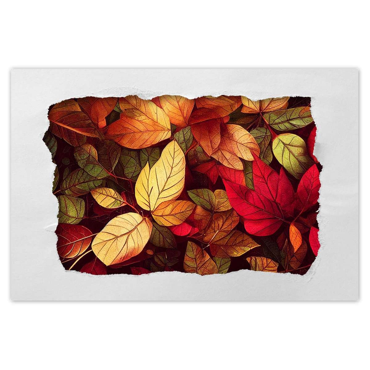 Plakat Jesienne liście Jesień, 60x40 cm - ZeSmakiem | Sklep EMPIK.COM
