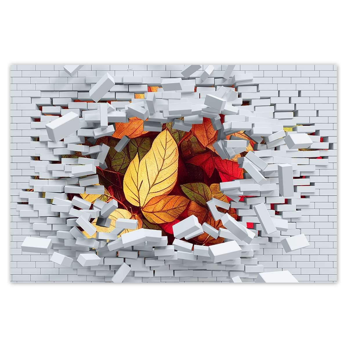 Plakat Jesienne liście Jesień, 60x40 cm - ZeSmakiem | Sklep EMPIK.COM
