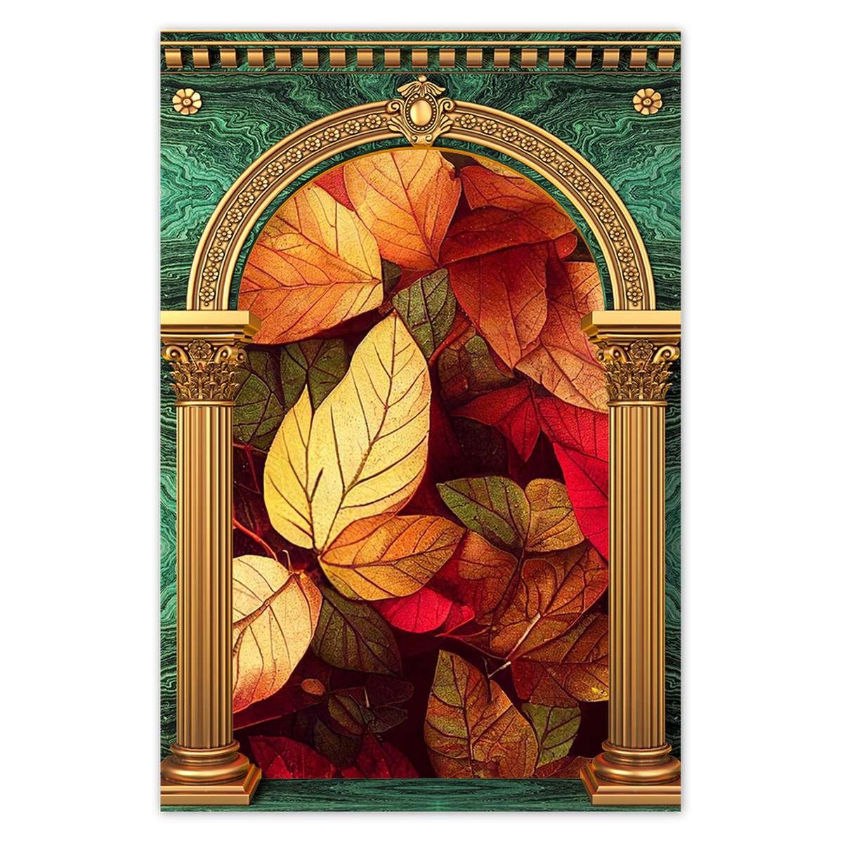 Plakat Jesienne liście Jesień, 80x120 cm - ZeSmakiem | Sklep EMPIK.COM