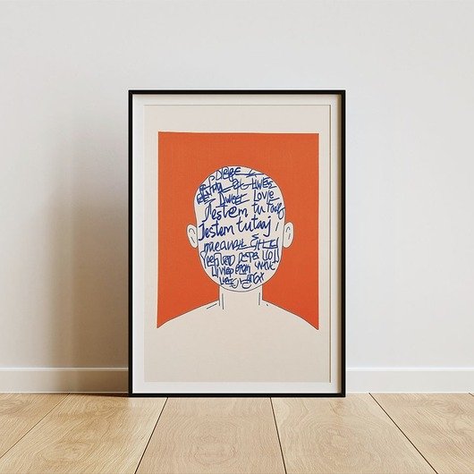 Plakat - Jestem tutaj 2 50x70 - Harry Monkey | Sklep EMPIK.COM