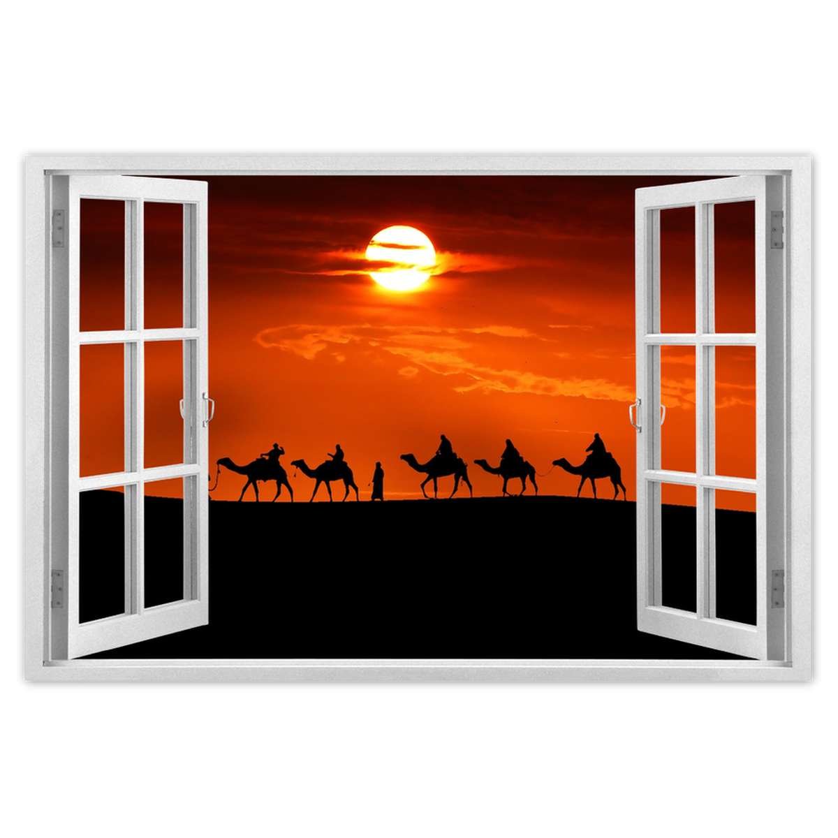 Plakat Karawana na pustyni, 120x80 cm - ZeSmakiem | Sklep EMPIK.COM