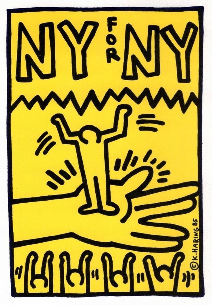 Plakat Keith Haring Abstrakcjonizm Art Sztuka Vintage Retro 70x50 cm #6 ...
