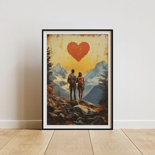 Plakat - Kocham góry! 70x100 - Harry Monkey | Sklep EMPIK.COM