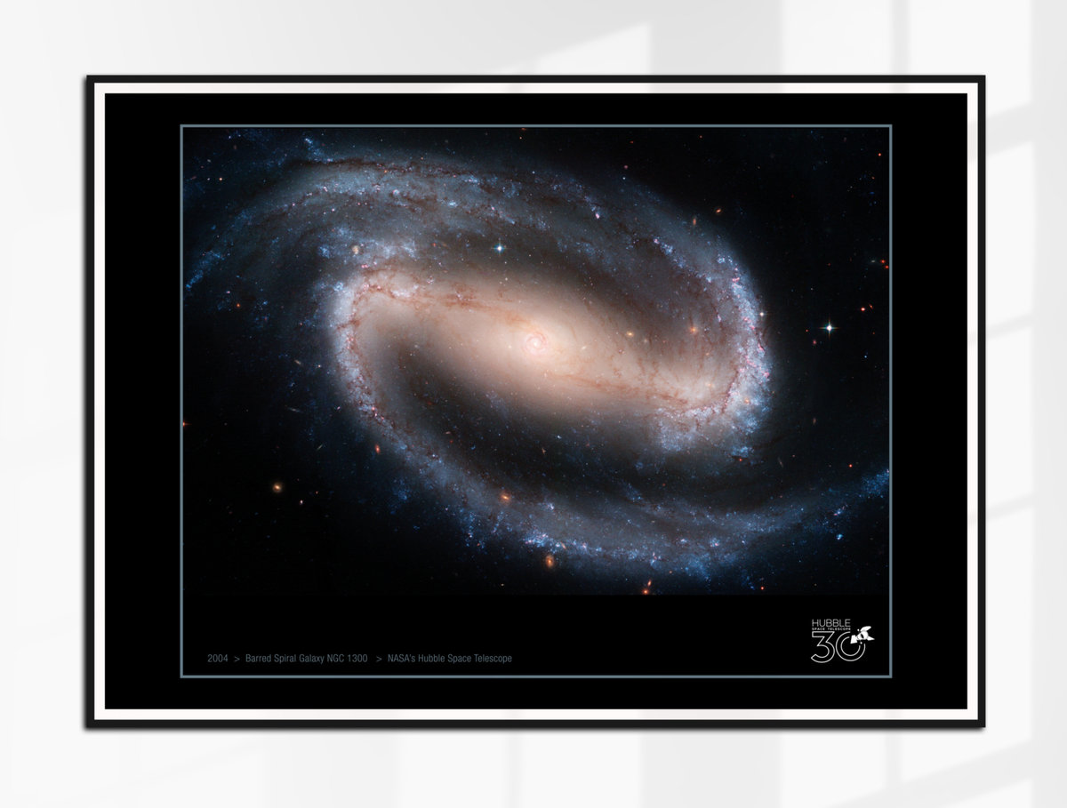 Plakat Kosmos NASA Galaktyka NGC 1300 Teleskop Hubble'a HST 70x50 (B2 ...