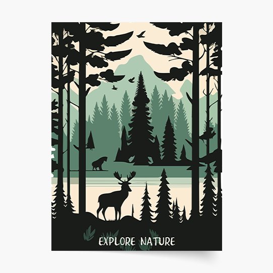 Plakat, Las: Explore Nature, 20x30 cm - Empik Foto | Sklep EMPIK.COM