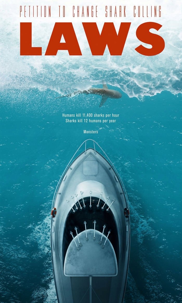 Plakat Laws Jaws Shark Vintage Retro Obraz 50x40 cm - Atram | Sklep ...