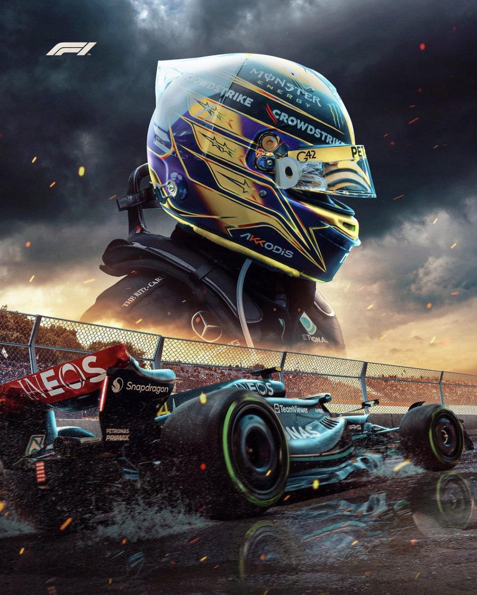 Plakat Lewis Hamilton Formula 1 F1 Mercedes 65x55 - Atram | Sklep EMPIK.COM
