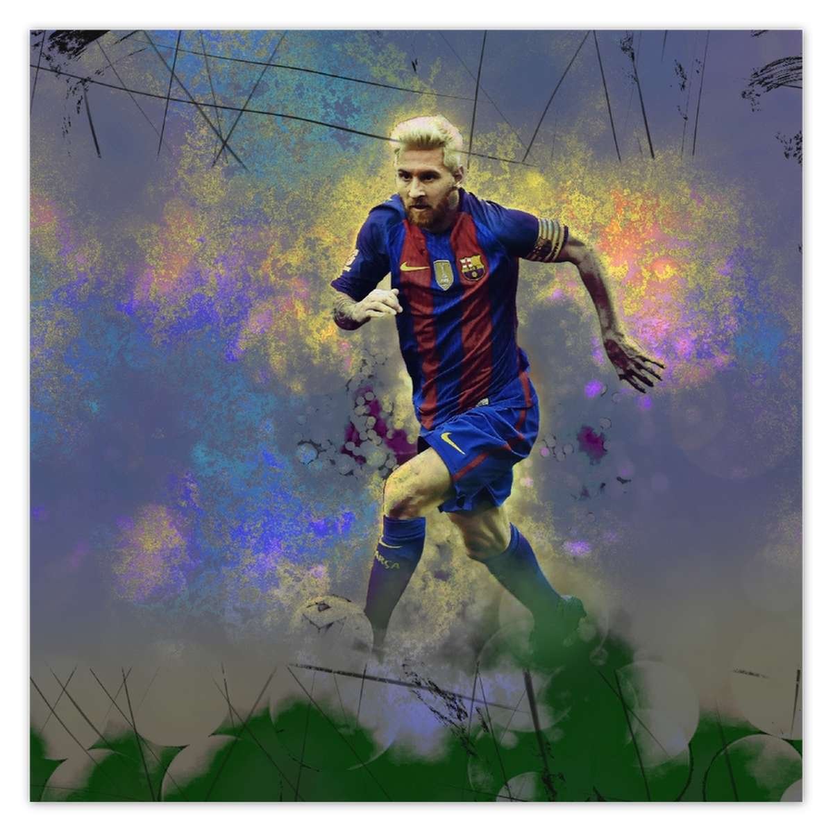 Plakat Lionel Messi, 140x140 cm - ZeSmakiem | Sklep EMPIK.COM