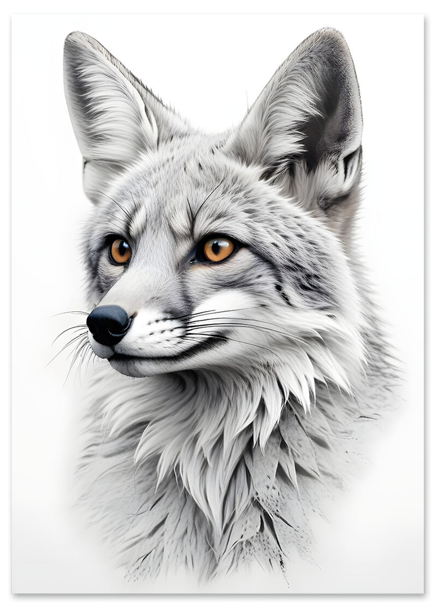 Plakat lis szkic 30x40 cm - Inna marka | Sklep EMPIK.COM