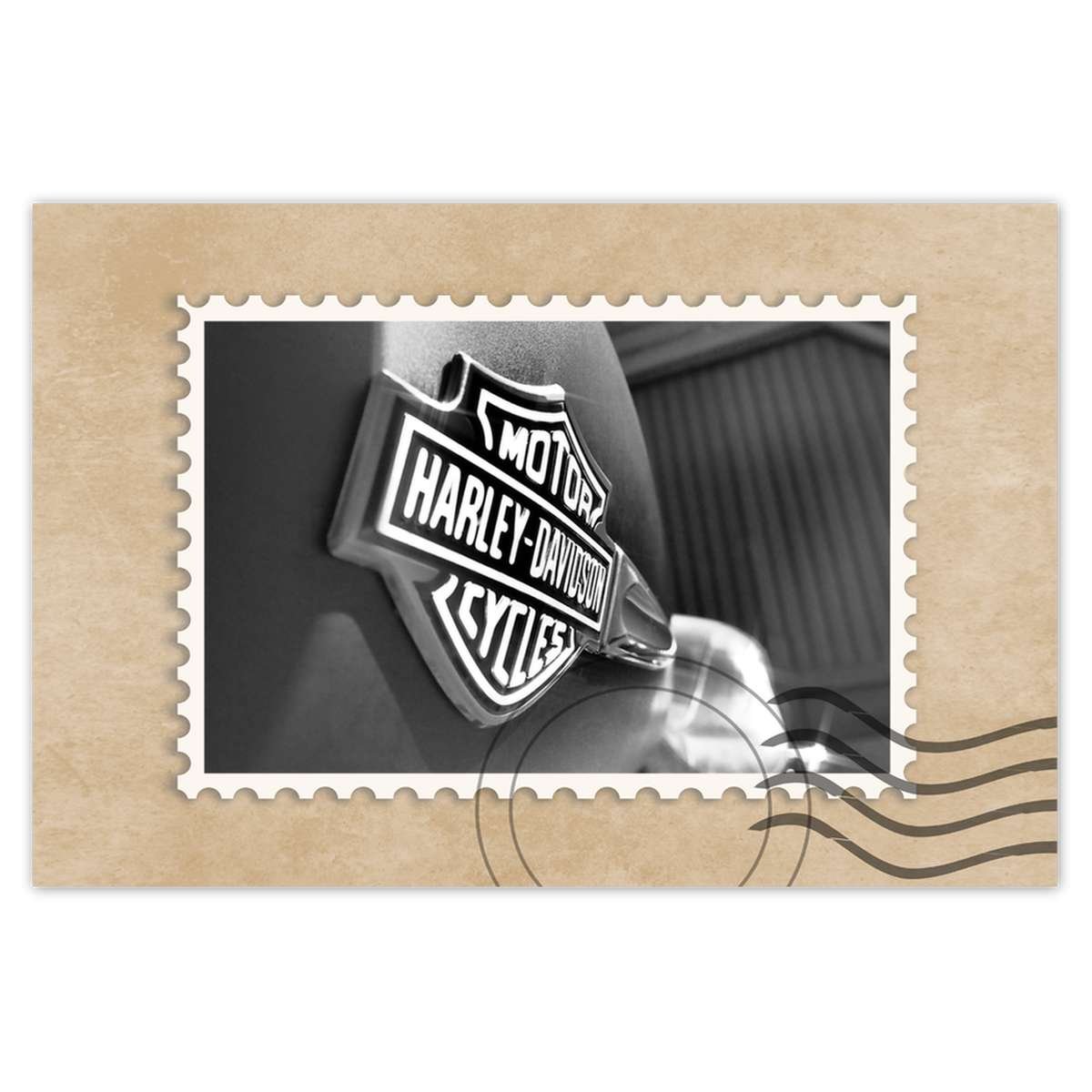 Plakat Logo Harley Davidson, 60x40 cm - ZeSmakiem | Sklep EMPIK.COM