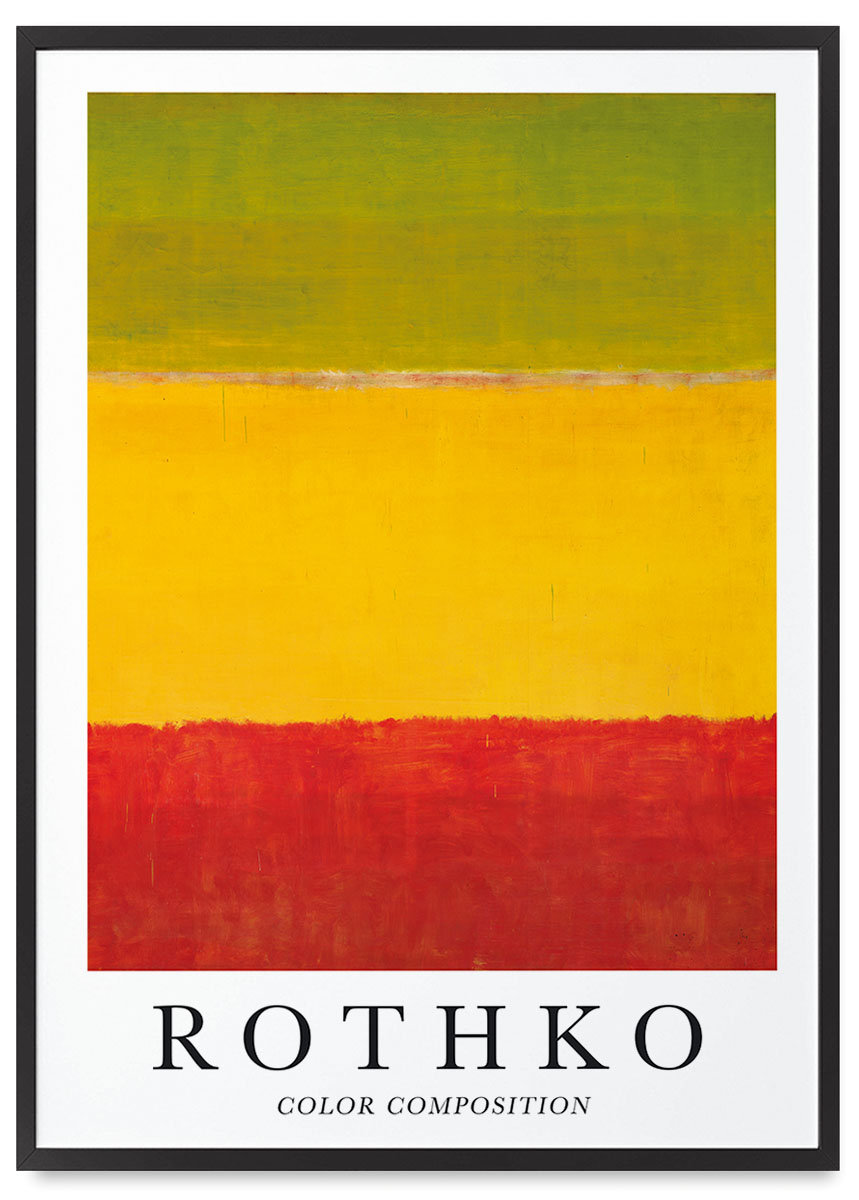 Plakat Mark Rothko obrazy 30x40 cm w czarnej ramie - Hog Studio | Sklep ...