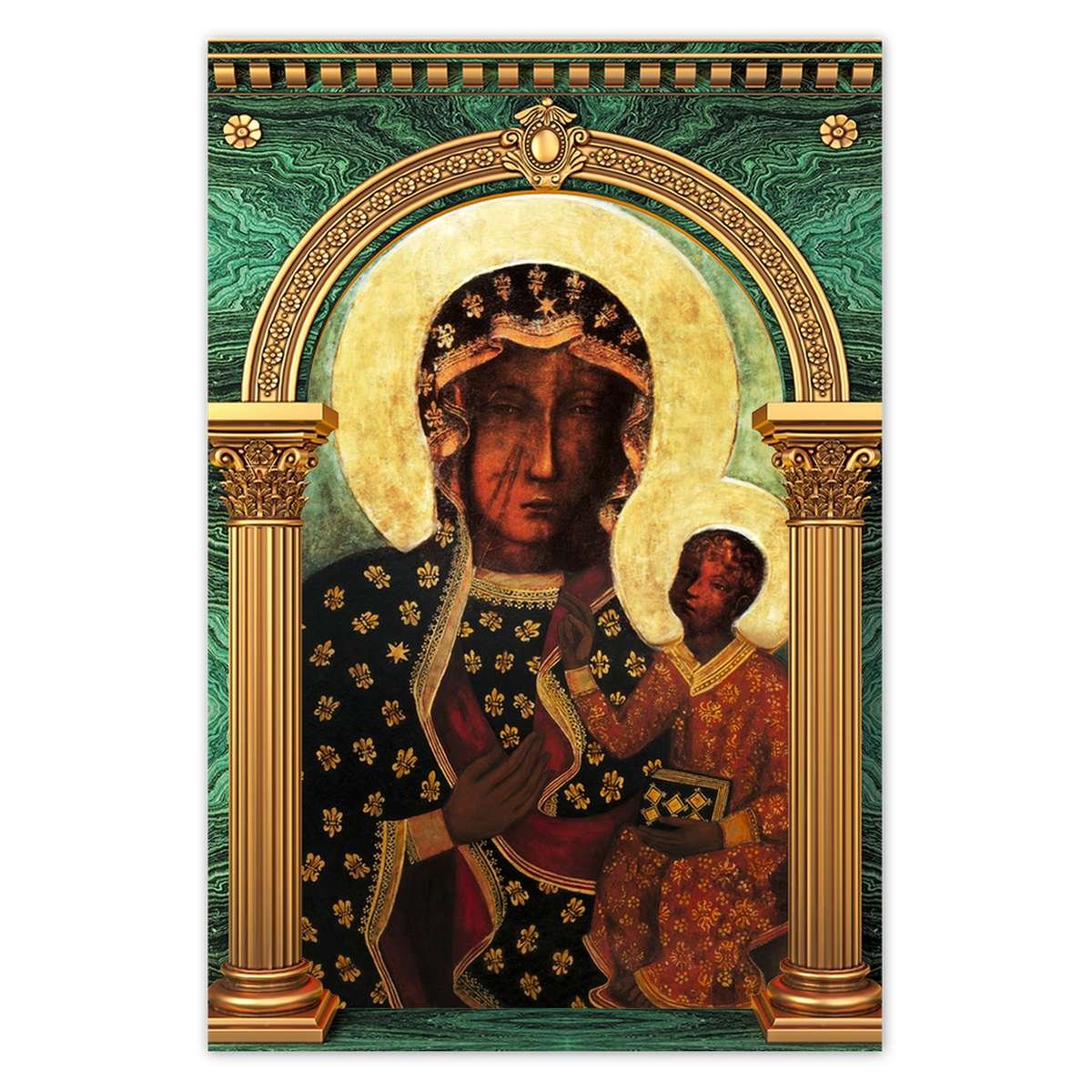 Plakat Matka Boska Częstochowska, 60x90 cm - ZeSmakiem | Sklep EMPIK.COM