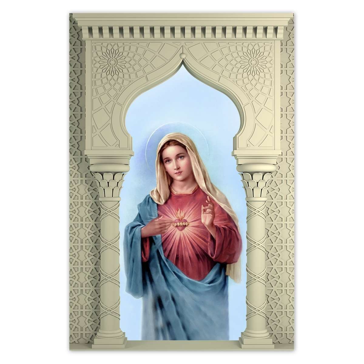 Plakat Matka Boska Maryja Maria, 40x60 cm - ZeSmakiem | Sklep EMPIK.COM
